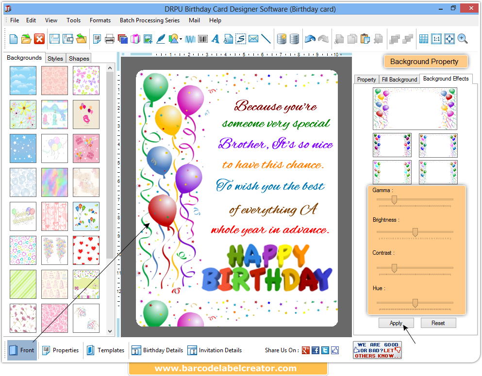 Birthday Cards Designing Software designs printable birthday cards