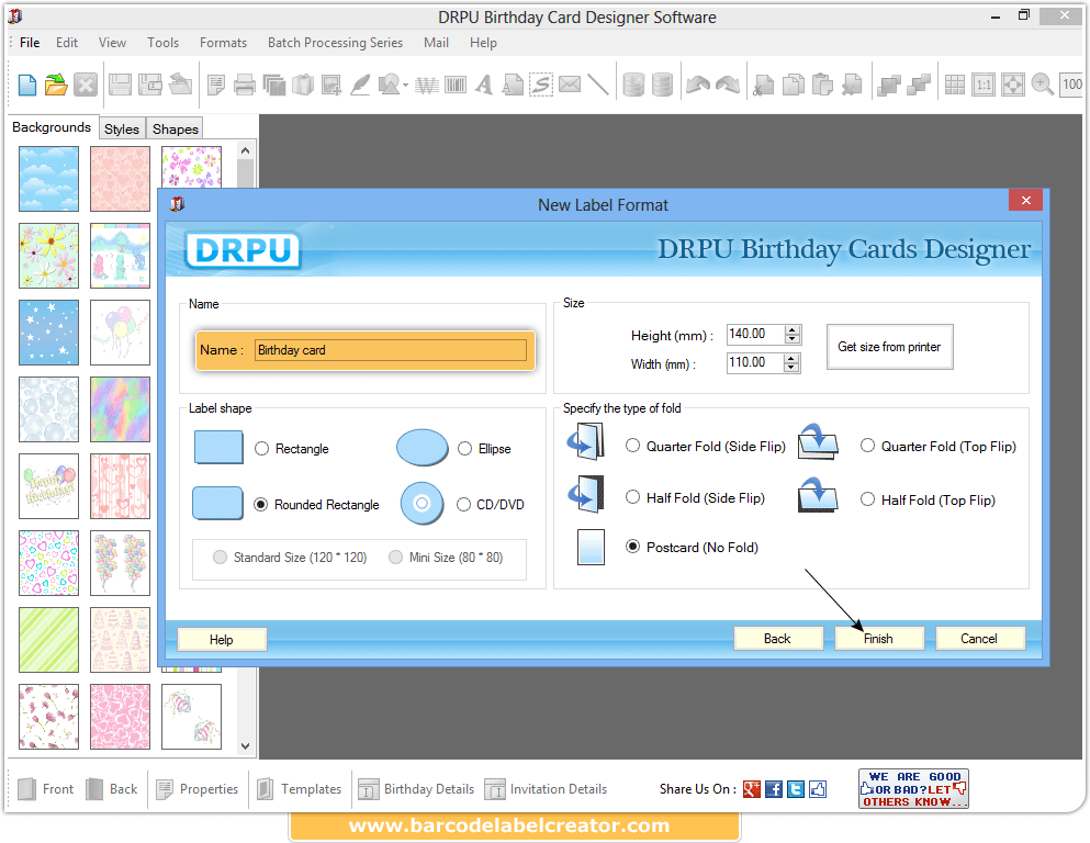 Birthday cards designing software screenshots birth day card creator ...