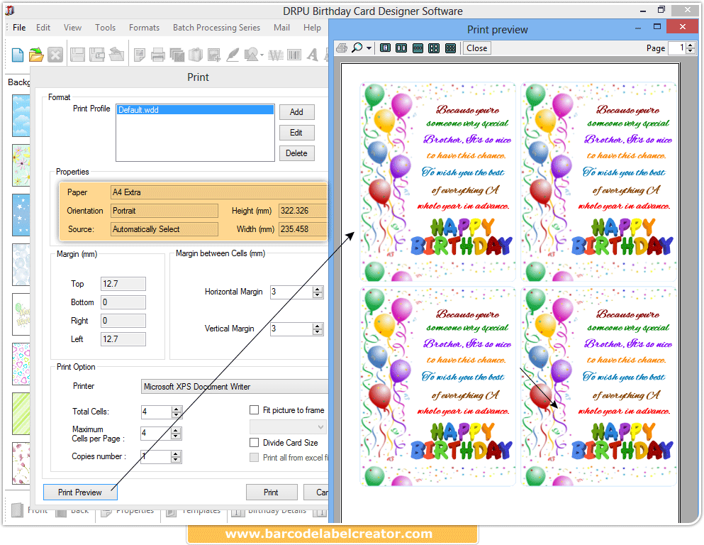 Birthday cards designing software screenshots birth day card creator ...