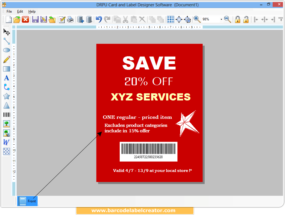 Card Designing Software generates and prints cards and labels