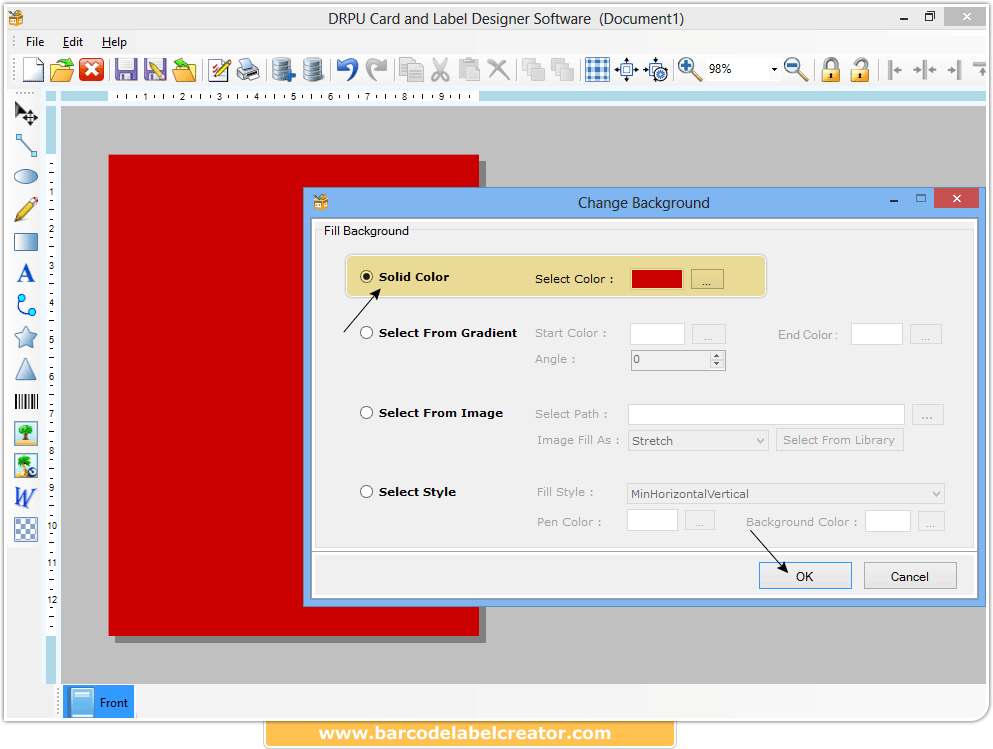 Card designing software screenshots label tag sticker maker program