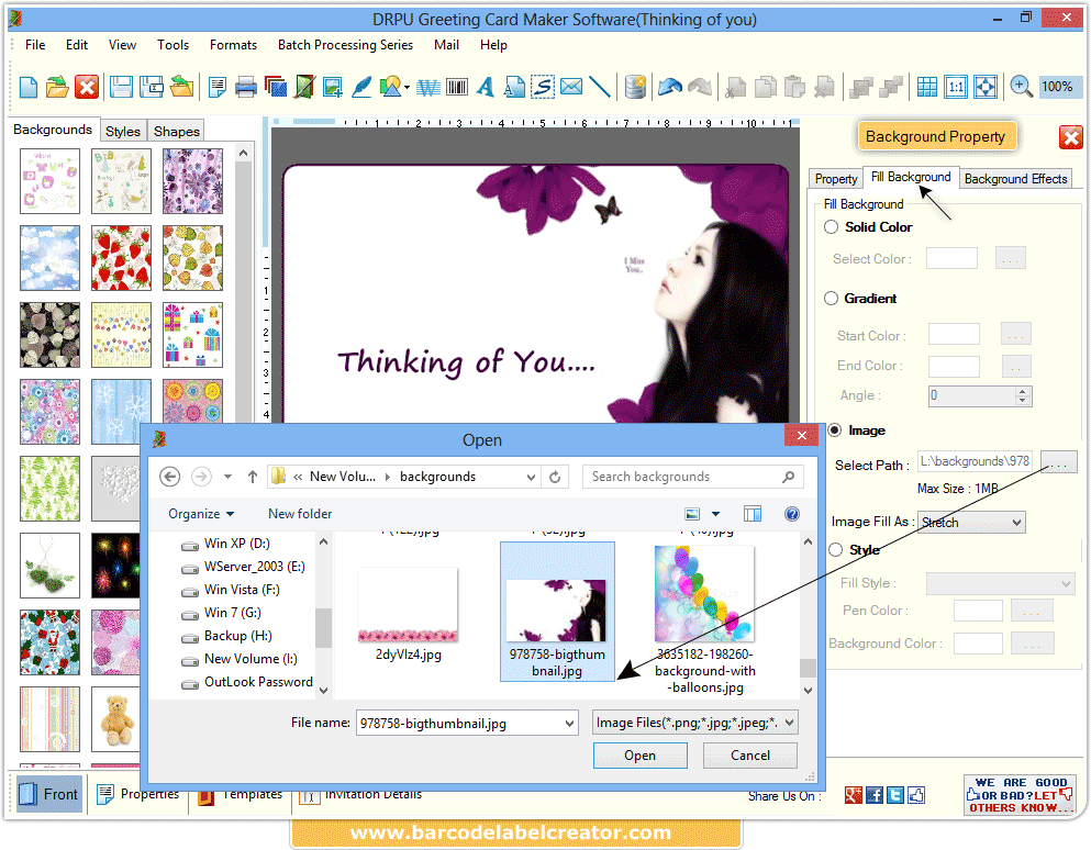 Greeting card maker software screenshots New Year Christmas cards ...