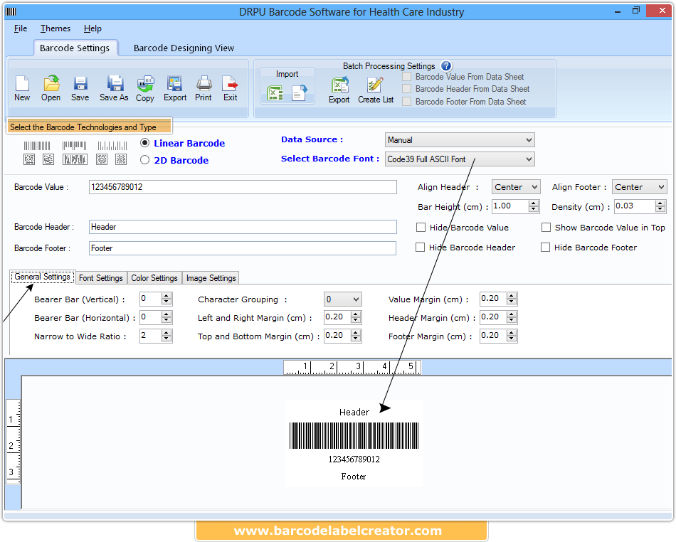 Barcode Label Creator - Healthcare Industry screenshots barcodes software Barcode Label Creator - Healthcare Industry screenshots barcodes software