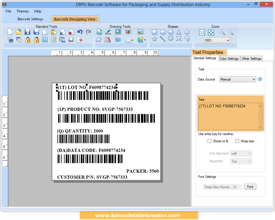 Barcode Label Creator - Distribution Industry screenshots barcodes ...