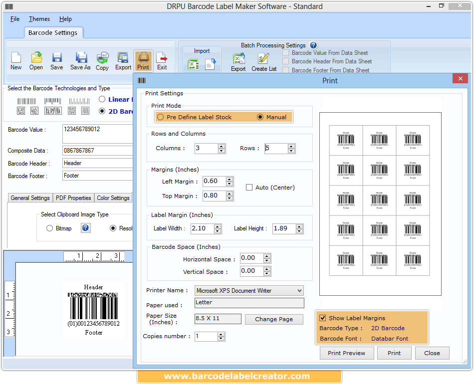 Barcode Label Creator - Standard Edition screenshots barcode maker software Barcode Label Creator - Standard Edition screenshots barcode maker software